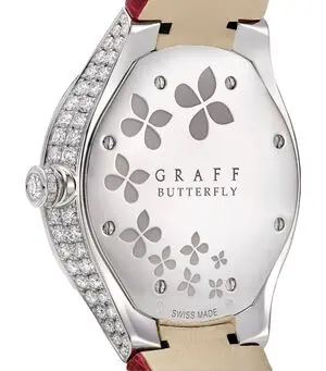 Graff Gold, Diamond And Ruby Classic Butterfly Watch 33mm