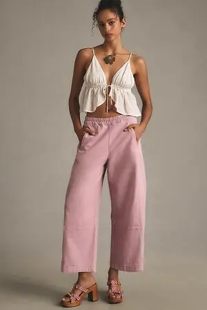 PILCRO The Izzie Relaxed Barrel Pants Purple