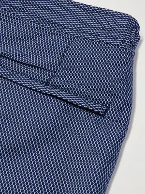 Orlebar Brown Bulldog Straight-leg Mid-length Jacquard Swim Shorts - Blue