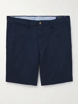 Polo Ralph Lauren Slim-fit Stretch-cotton Twill Shorts - Blue