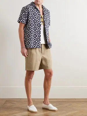 Orlebar Brown Alex Straight-leg Linen Drawstring Shorts - Neutrals