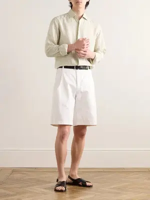 Zegna Oasi Linen Shirt - Neutrals