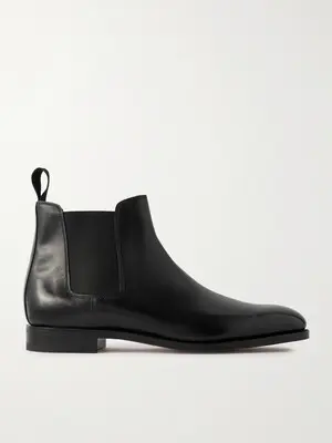 John Lobb Lawry Leather Chelsea Boots - Black