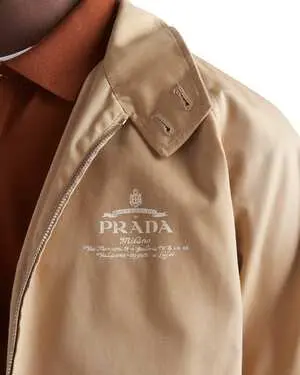 Prada Cotton-blend Jacket - Neutral