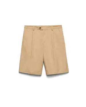Prada Poplin Bermuda Shorts - Neutral