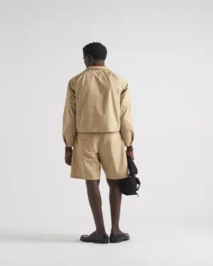 Prada Poplin Bermuda Shorts - Neutral