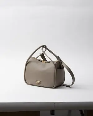 Prada Leather Handbag - Grey