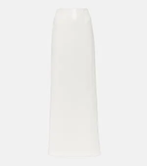 Galvan Bridal Beating Heart Sequined Maxi Skirt - White