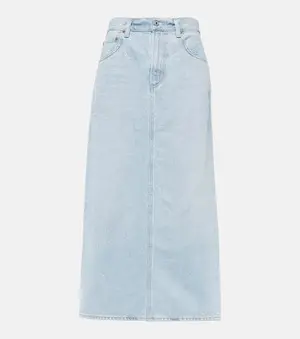 Citizens Of Humanity Verona Midi Skirt - Blue