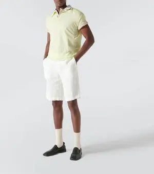 Auralee Wool And Silk Polo Sweater