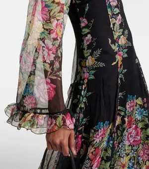 Etro Floral Silk Chiffon Gown