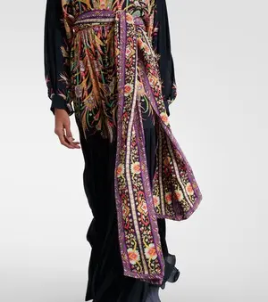 Etro Printed Tiered Gown
