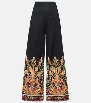 Etro Black Wash Bottoms For Women