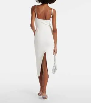 Galvan Sculpted Spiral Midi Dress