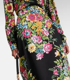 Etro Floral Cotton Maxi Skirt