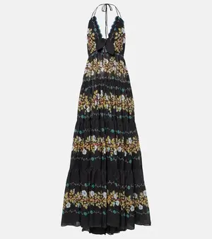 Etro Floral Tiered Gown