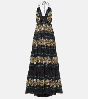 Etro Floral Tiered Gown