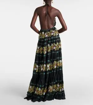 Etro Floral Tiered Gown