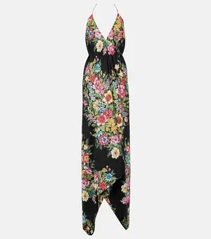 Women's Plunge V-Neck Open Back Maxi Dresses