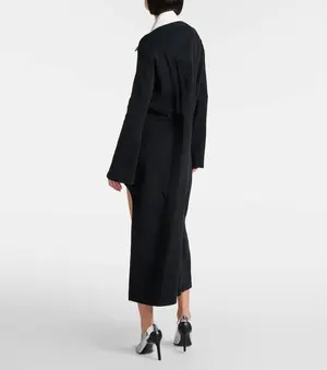 COURREGES Courrèges Twist Cotton-blend Piqué Polo Dress