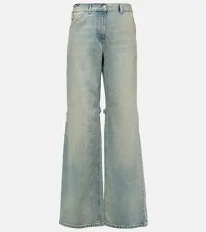COURREGES Courrèges Sailor Mid-rise Wide-leg Jeans
