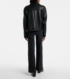 FRAME Le Slim Palazzo High-rise Wide-leg Jeans - Black