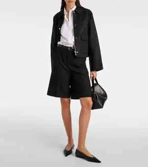 TOTEME Mid-rise Bermuda Shorts