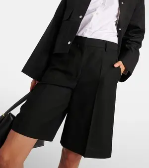 TOTEME Mid-rise Bermuda Shorts