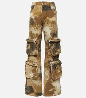 Blumarine Camouflage Cargo Trousers