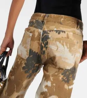 Blumarine Camouflage Cargo Trousers