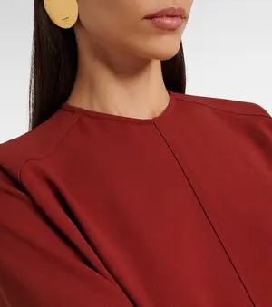 Victoria Beckham Dolman Cady Midi Dress - Red