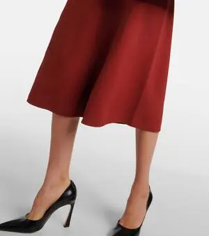 Victoria Beckham Dolman Cady Midi Dress - Red