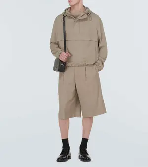 AMI Paris Hooded Twill Jacket