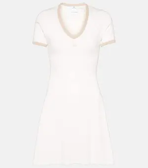 COURREGES Courrèges Logo Cotton Minidress - White
