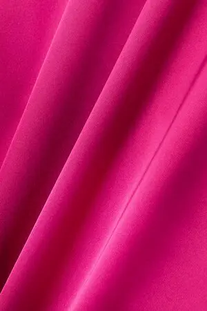 Talbot Runhof Ruched Satin Gown
