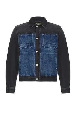 Aries Colourblocked Denim Work Jacket