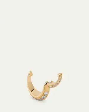 Lizzie Mandler One-sided Crescent Diamond Ear Cuff