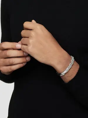 David Yurman Dy Helios Cuff Bracelet In Sterling 9mm