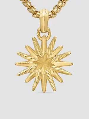 David Yurman Starburst Charm In 18k Yellow 21.5mm