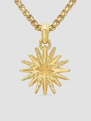 David Yurman Starburst Charm In 18k Yellow 21.5mm