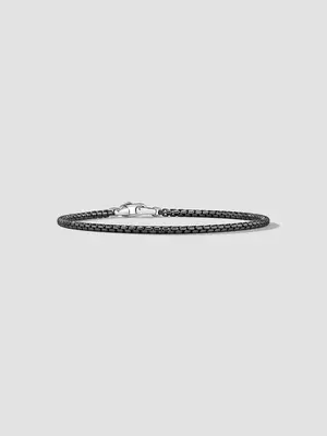 David Yurman Box Chain Bracelet In Stainless Steel And Sterling - Silver