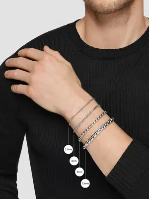 David Yurman Box Chain Bracelet In Stainless Steel And Sterling