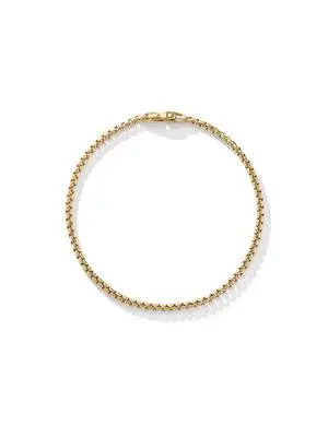 David Yurman Box Chain Bracelet In 18k Yellow 2.7mm