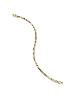 David Yurman Box Chain Bracelet In 18k Yellow 2.7mm