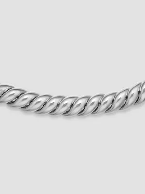 David Yurman Sculpted Cable Necklace In Sterling 8.5mm - Silver