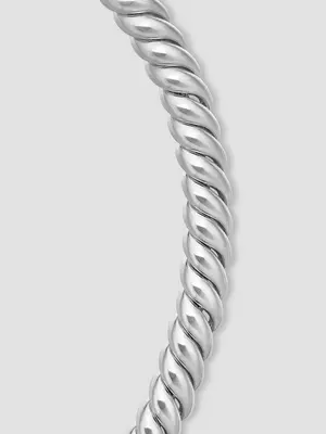 David Yurman Sculpted Cable Necklace In Sterling 8.5mm - Silver