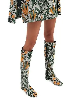 La DoubleJ Edie Boots - Jacquard Delta Ivory