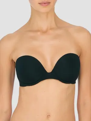 Natori Minimal Plunge Strapless Bra - Black