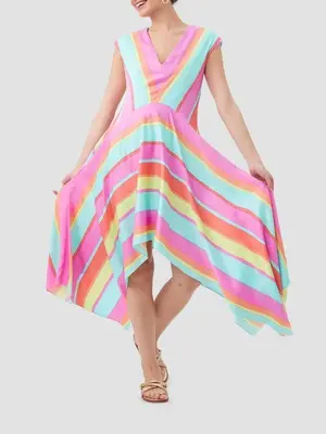 Trina Turk Havia Striped Maxi Dress
