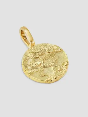 David Yurman Dragon Amulet In 18k Yellow